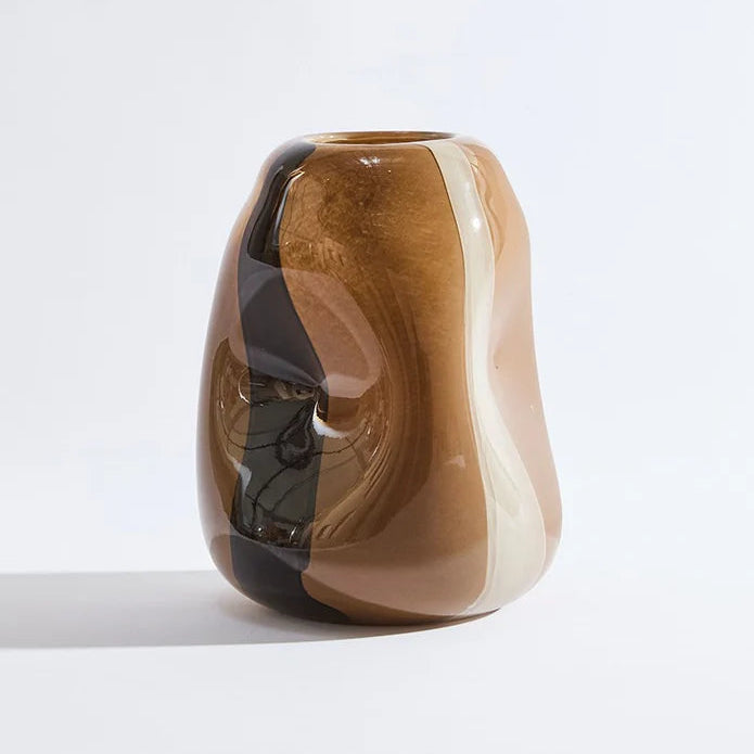 Ben David Candy Glass Vase - Chocolate - Large