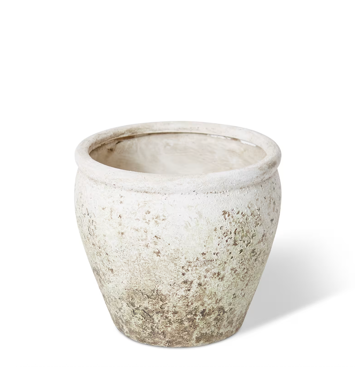 Lulama Stone Moss Indoor Plant Pot - 120mm