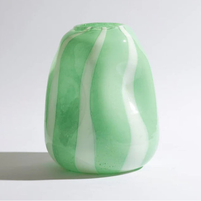 Ben David Candy Glass Vase - Mint - Large