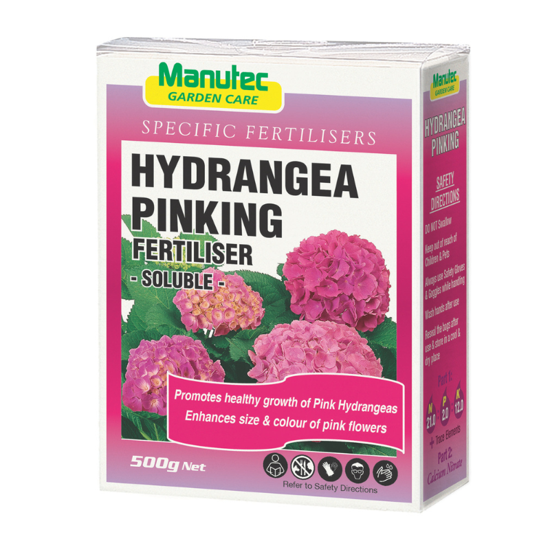 Manutec Hydrangea Pink Fertilizer 500G – Gro Urban Oasis